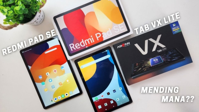 Redmi Pad SE vs Advan Tab VX Lite: Tablet 1 Jutaan, Pilih Kualitas ...