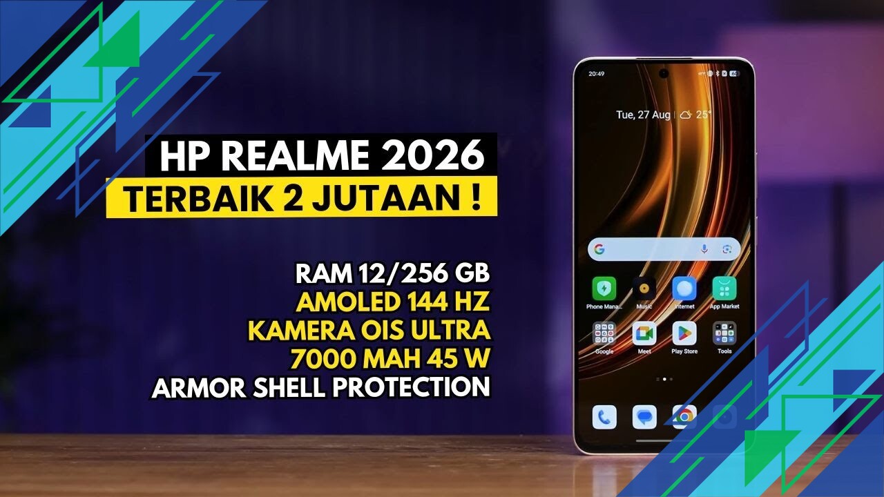 5 HP Realme RAM 12GB 256GB Terbaik Harga 2 Jutaan, Layar AMOLED ...