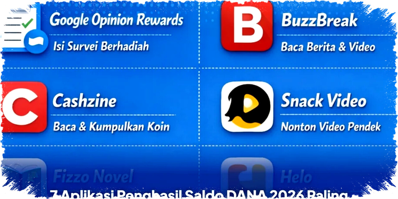 7 Aplikasi Penghasil Saldo DANA 2026: Cepat Cair dan Terbukti Bayar ...