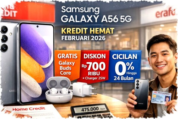 Samsung Galaxy A56 5G Februari 2026: Simulasi Kredit Ringan Mulai Rp475 ...
