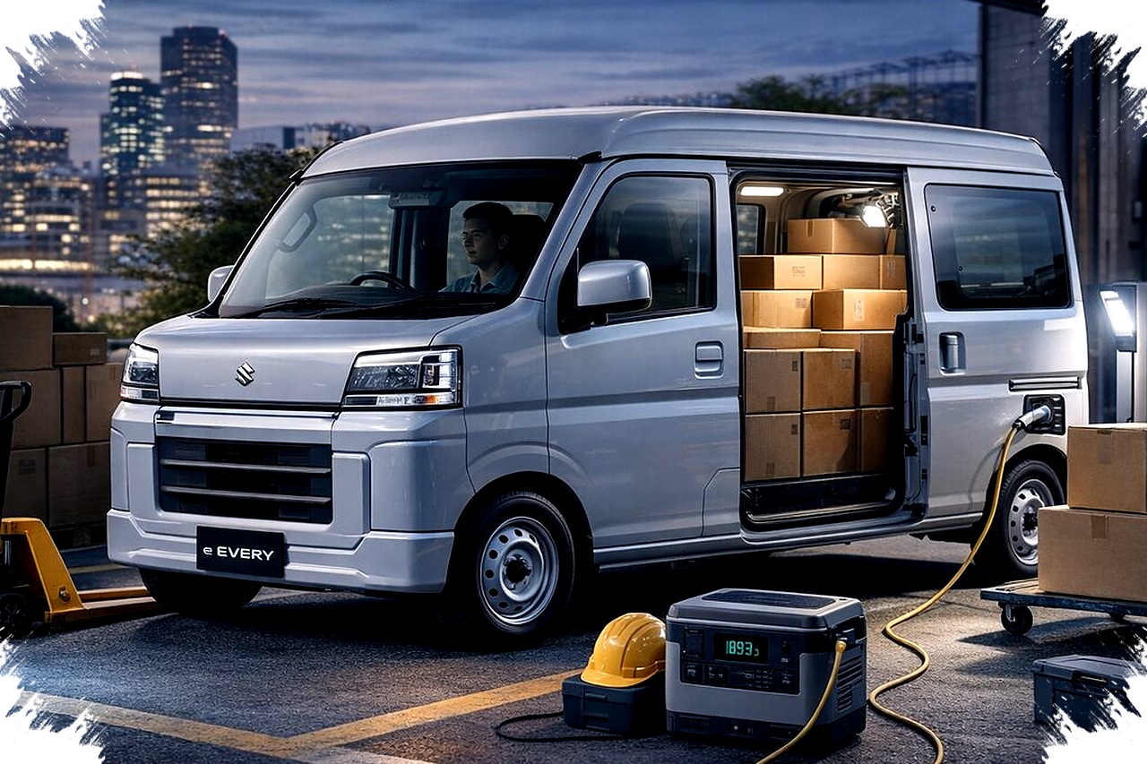 Suzuki e EVERY 2026 Siap Angkut 350 Kg, Van Listrik Niaga 257 Km untuk ...