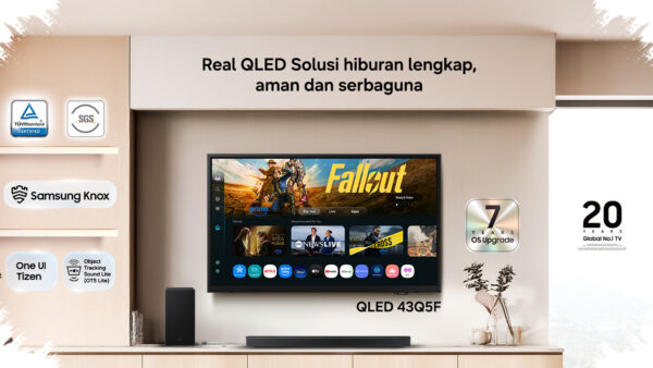 Samsung QLED Q5F 43 Inci, TV Rp3 Jutaan Dengan Update OS 7 Tahun Dan ...