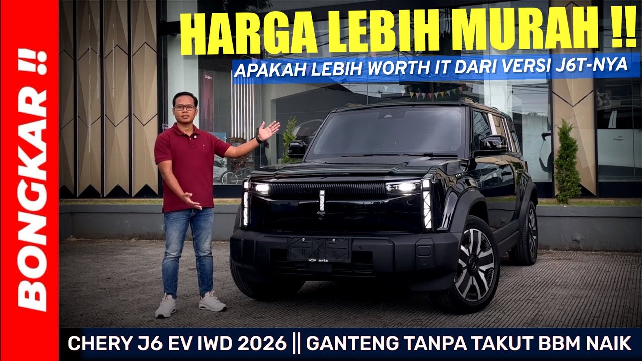 Chery J6T iWD 2026 Makin Garang Tapi Lebih Ringan, Harganya Sekarang Segini