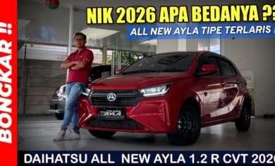 Harga Daihatsu Ayla 2026 Mulai Rp138 Jutaan, Varian 1.2 R CVT Paling ...