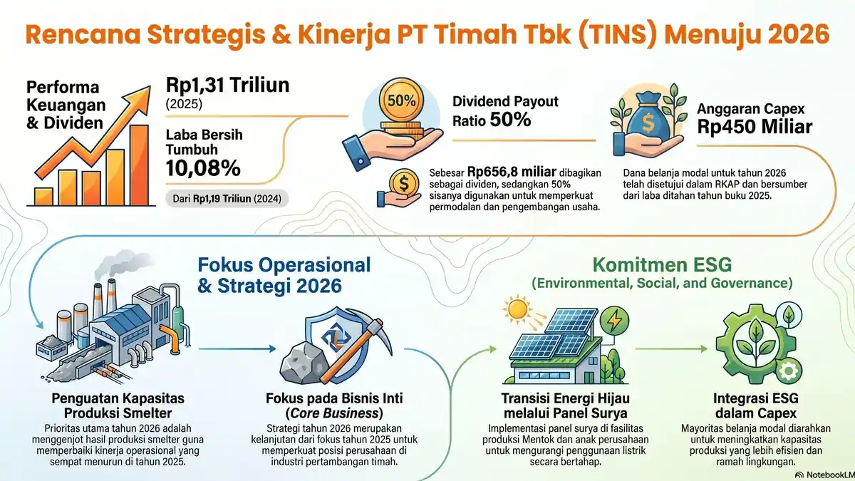 PT Timah Bagi 50% Laba Jadi Dividen, Sisa Dana Dipakai Kerek Produksi ...
