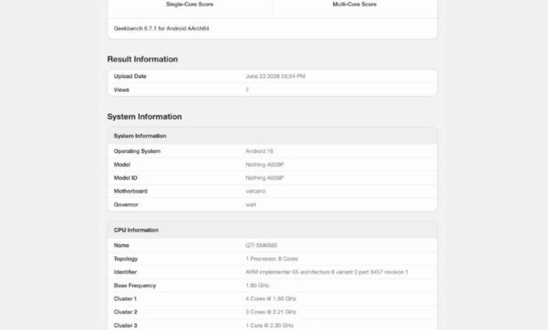 Nothing Phone 4b Muncul di Geekbench, Chip Snapdragon-Nya Malah Turun ...